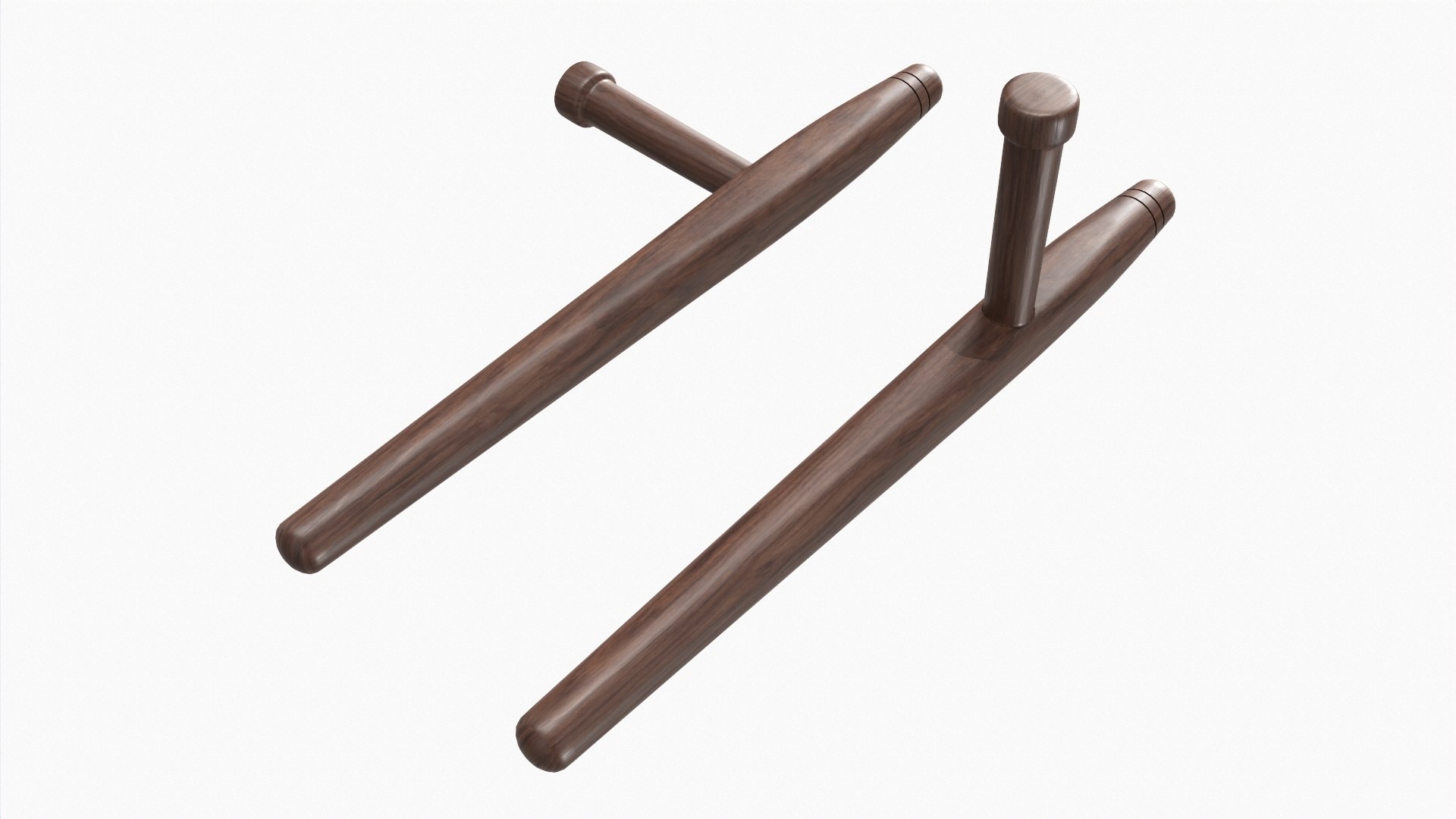 Tonfa Okinawa Wood 3D - TurboSquid 1856618