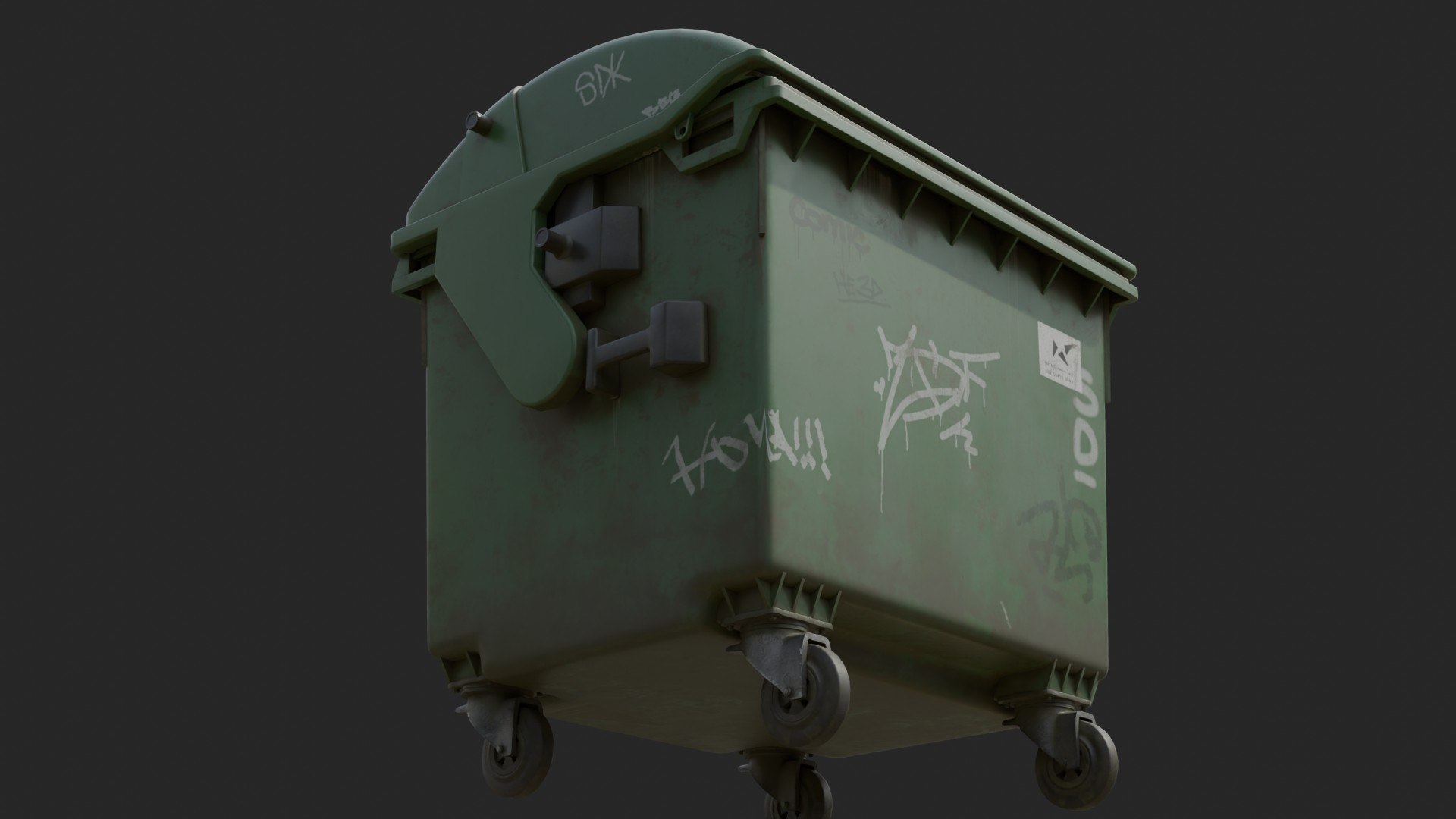 European Dumpster 3D Model - TurboSquid 2186641