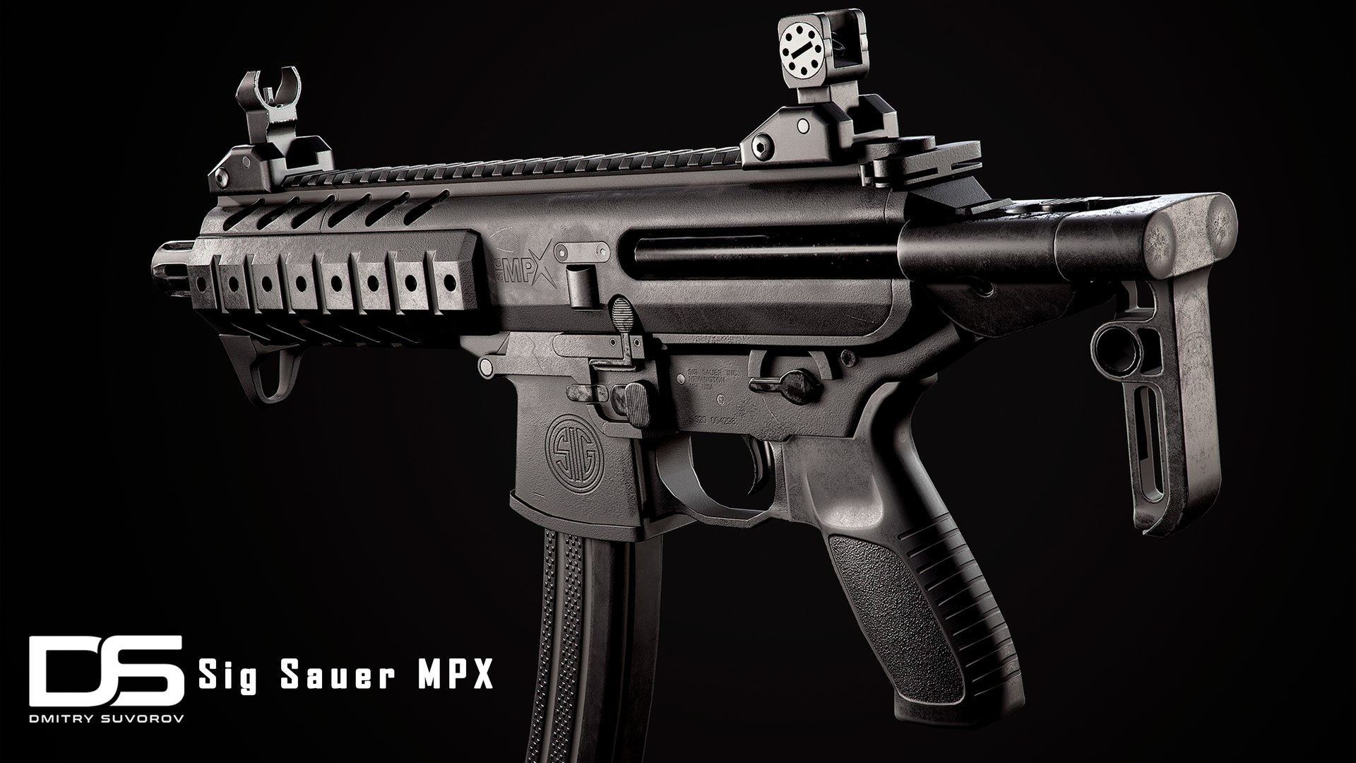 3D Model Ready Sig Sauer Mpx - TurboSquid 1562559