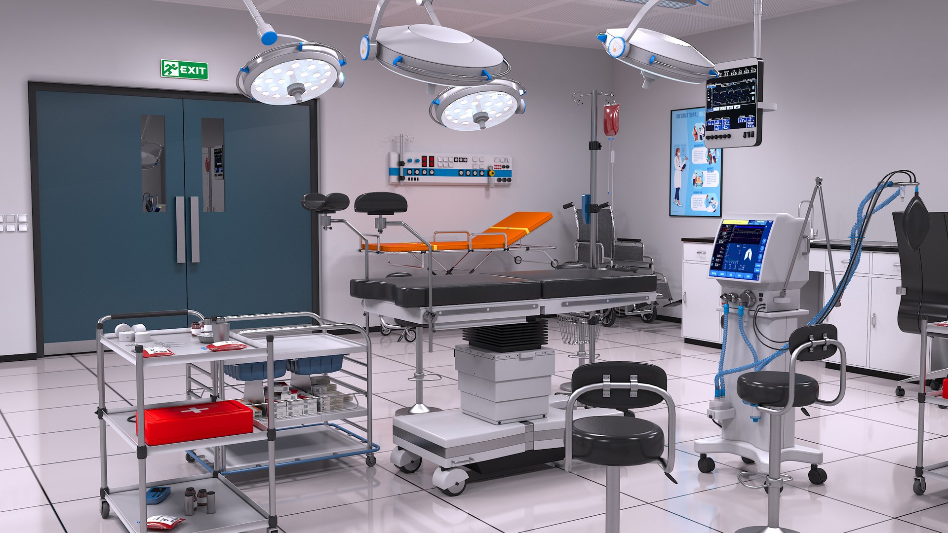 3D Gynecology Room Model - TurboSquid 1967798