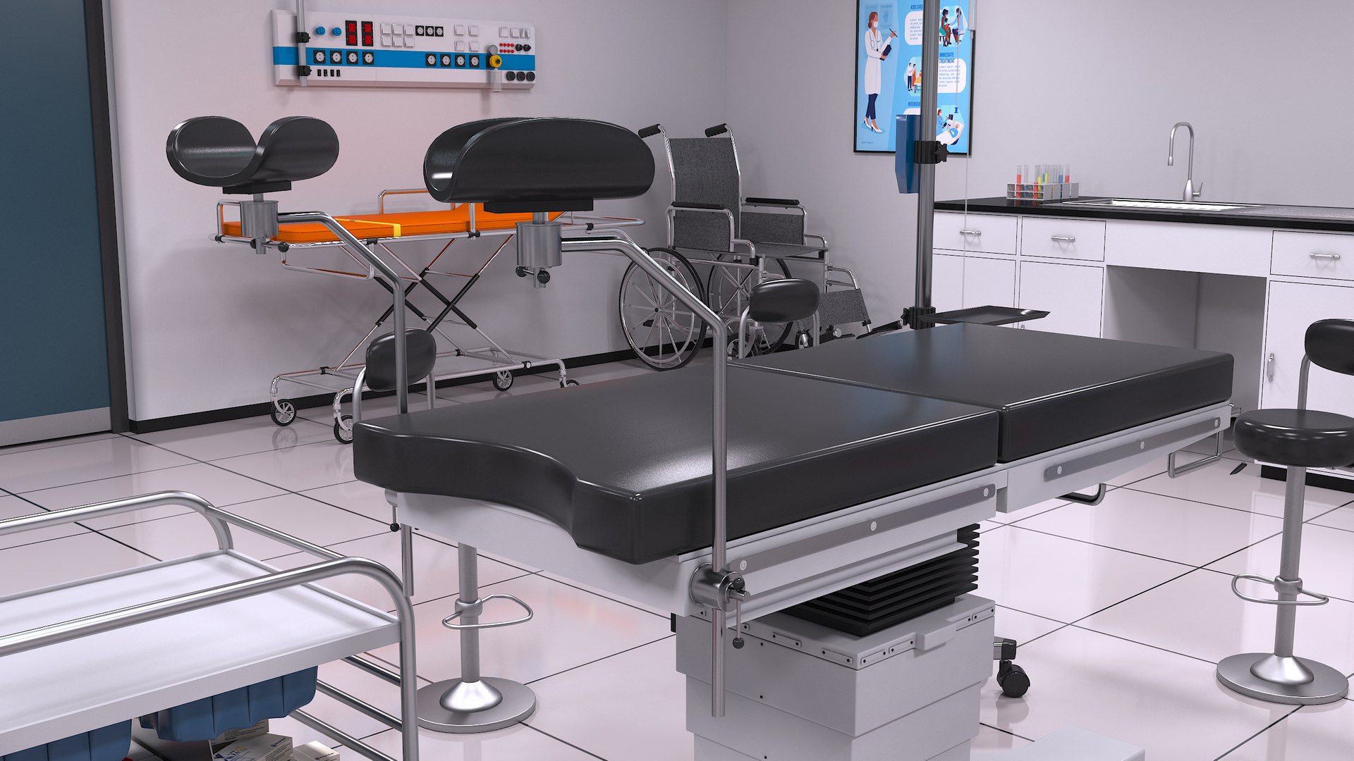 3D Gynecology Room Model - TurboSquid 1967798