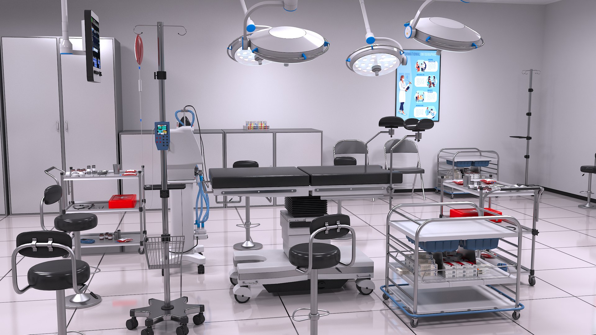 3D Gynecology Room Model - TurboSquid 1967798