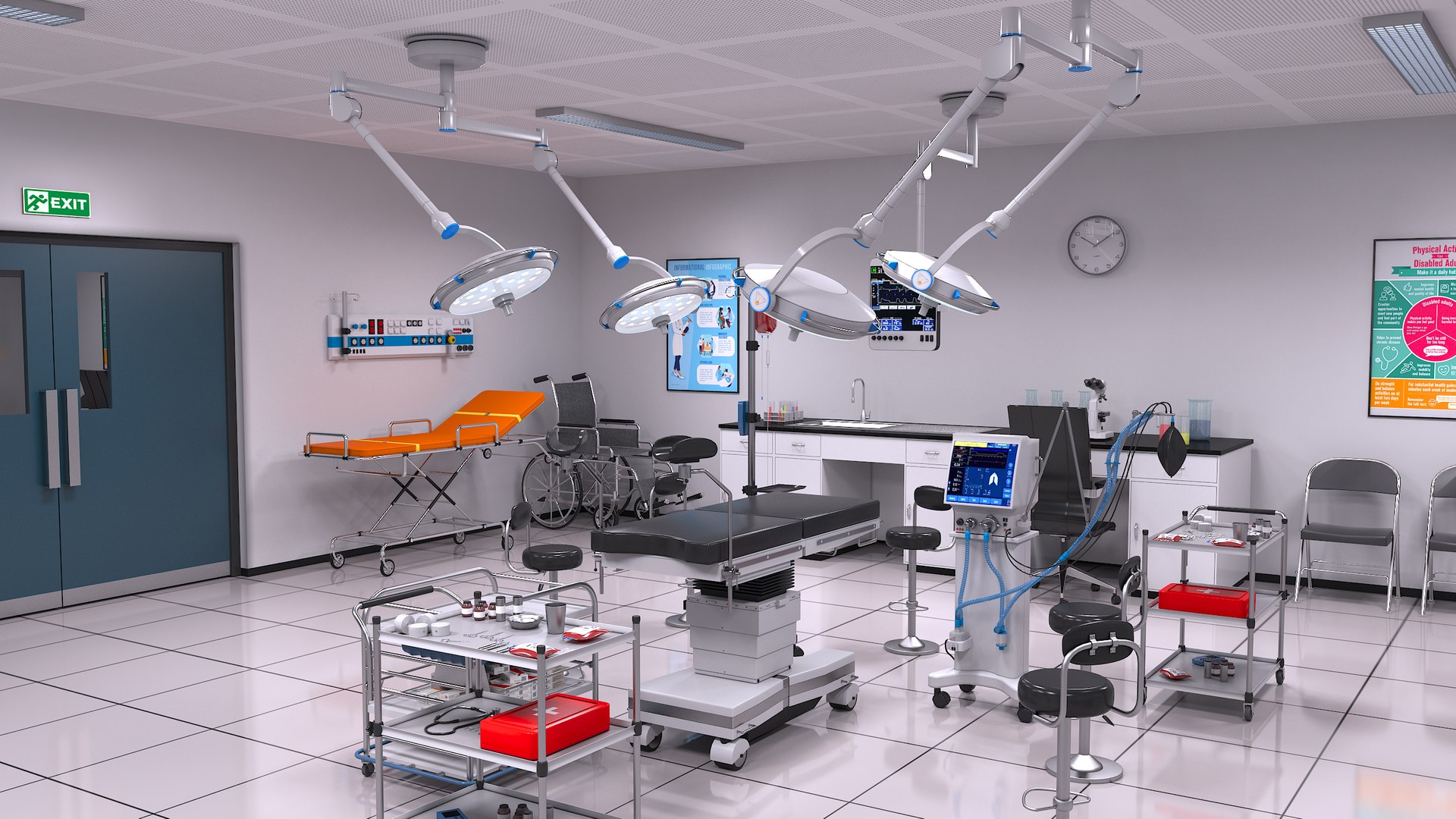 3D Gynecology Room Model - TurboSquid 1967798
