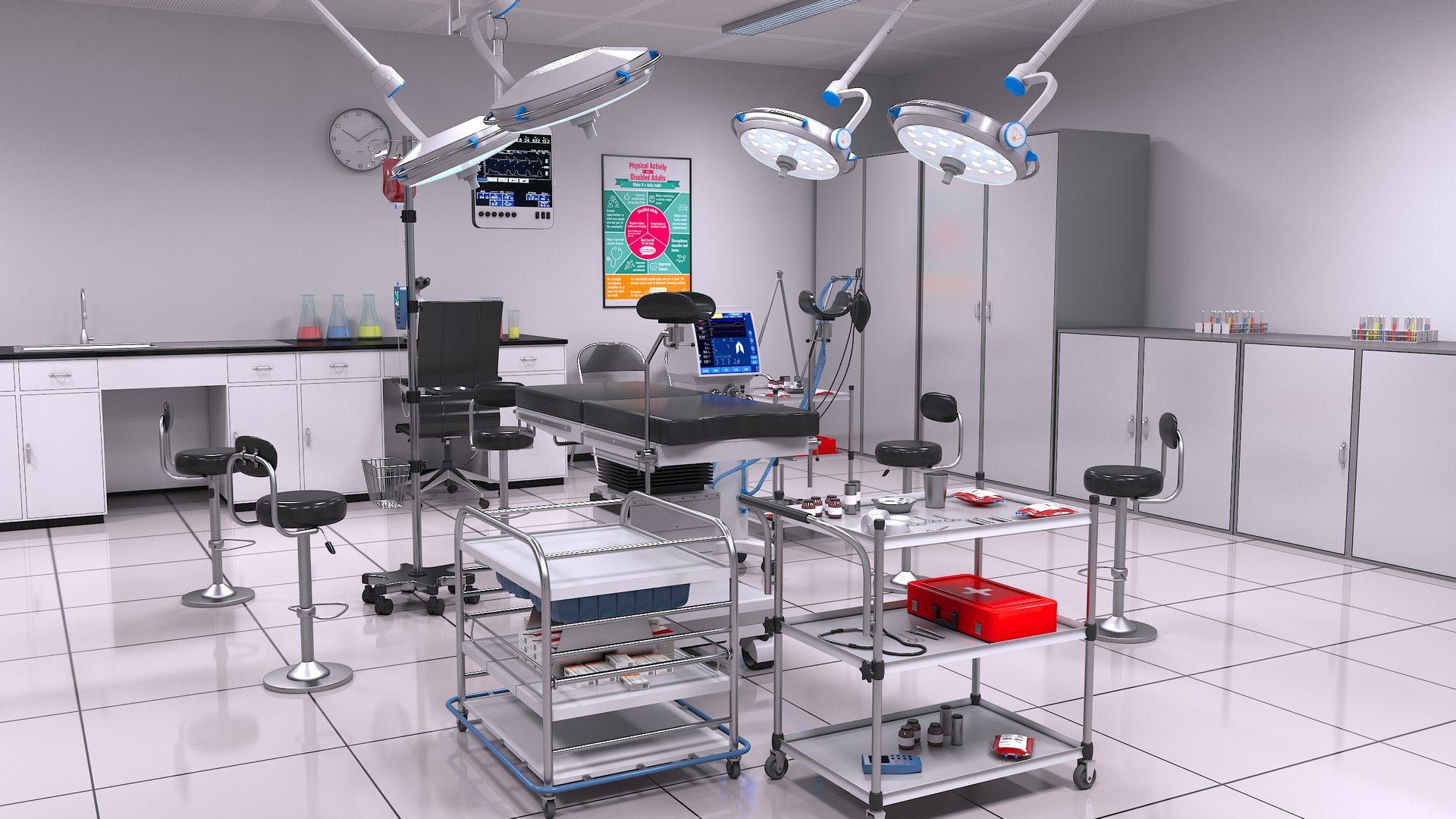 3D Gynecology Room Model - TurboSquid 1967798