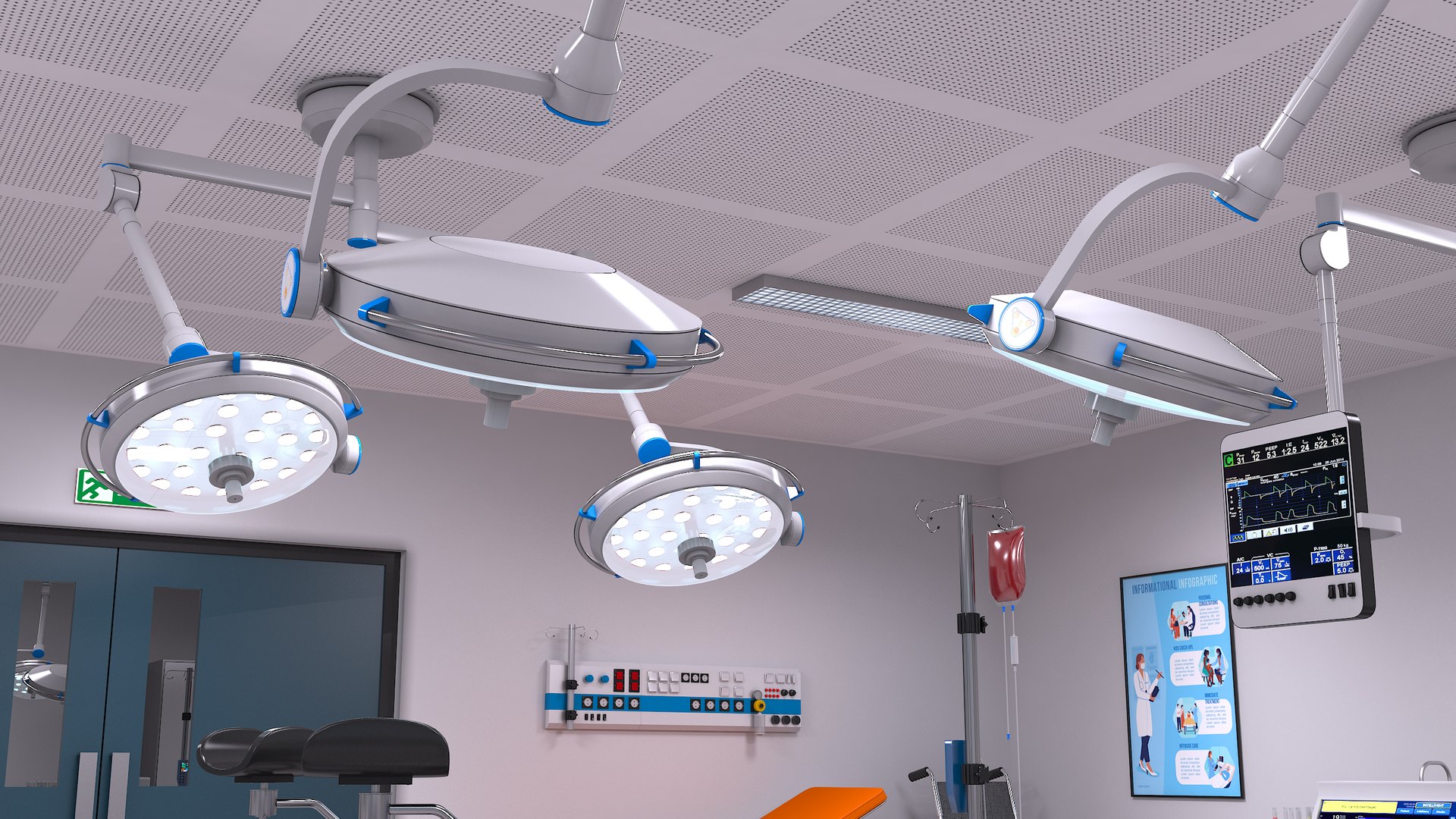 3D Gynecology Room Model - TurboSquid 1967798
