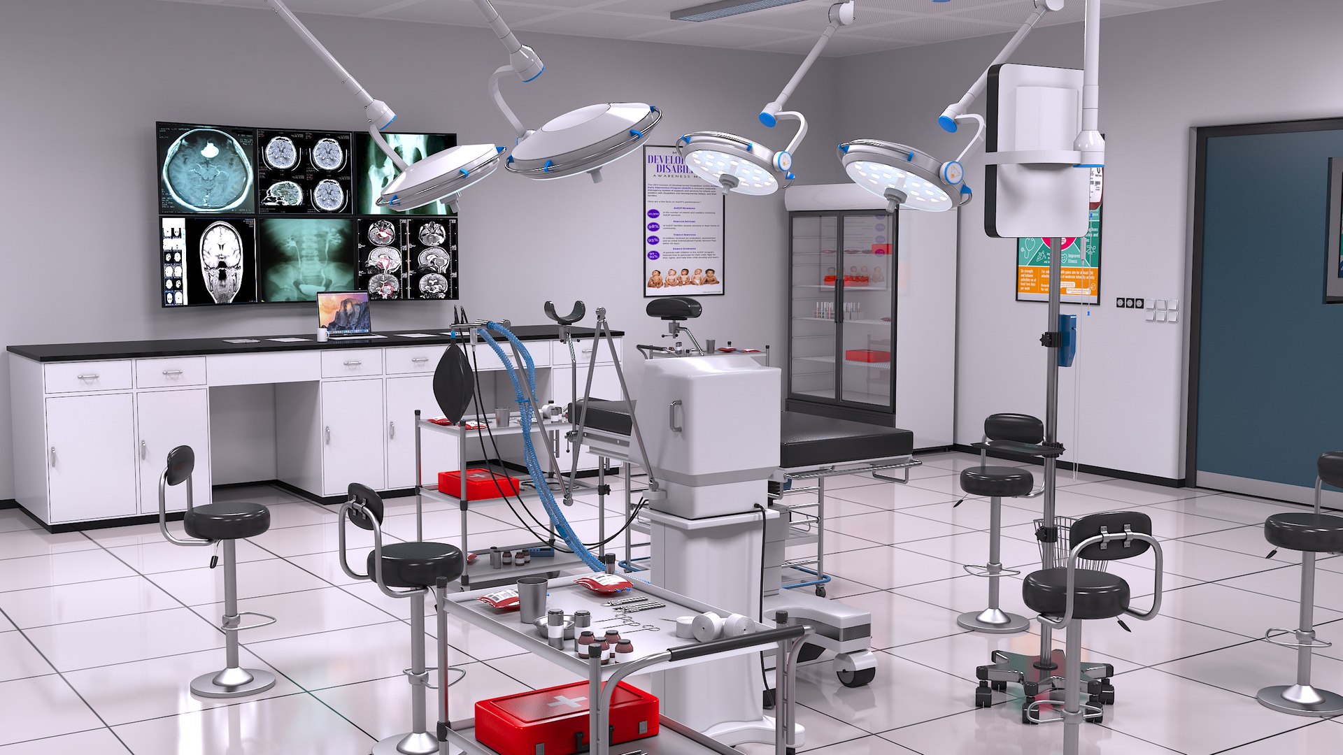 3D Gynecology Room Model - TurboSquid 1967798