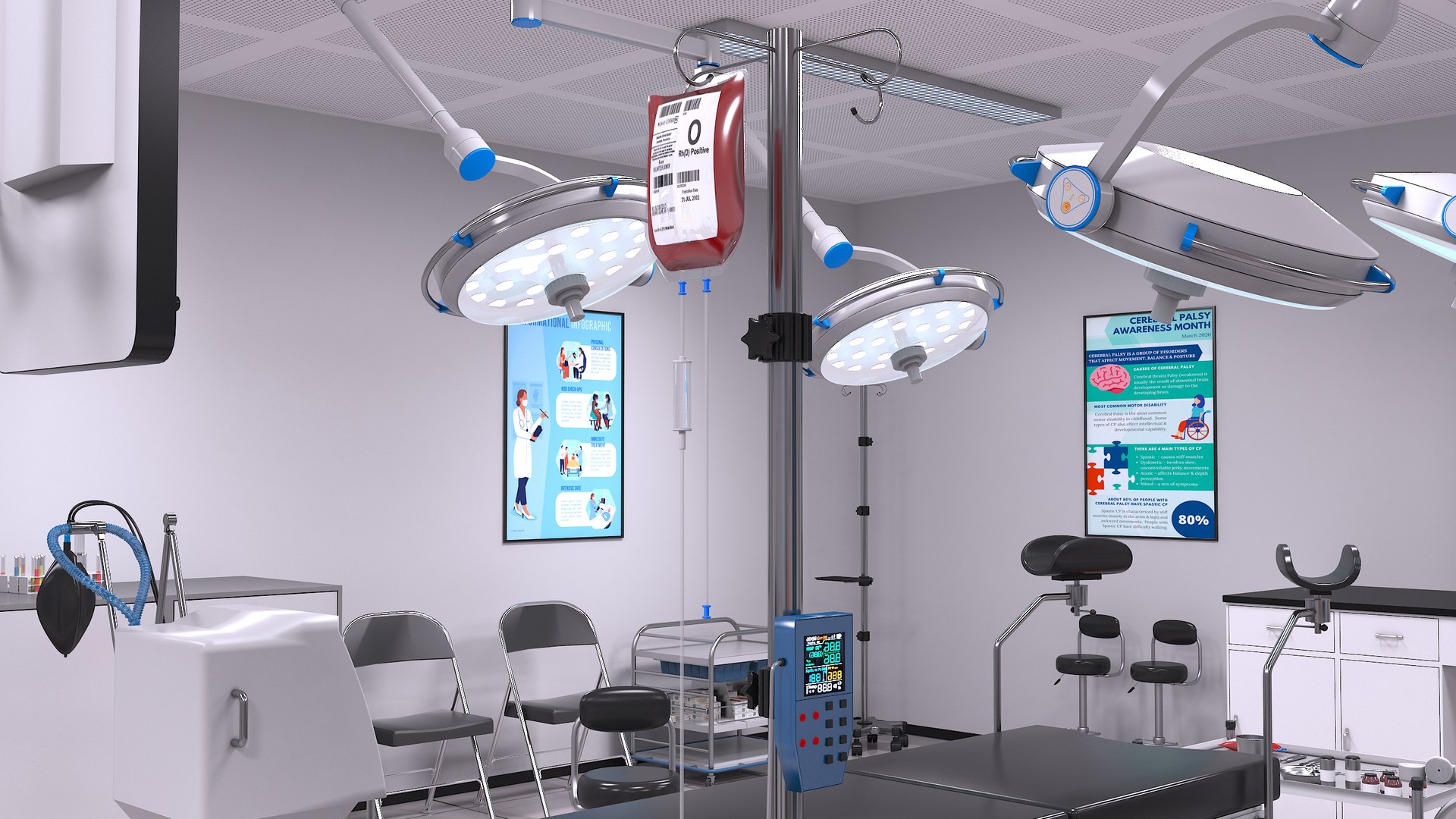 3D Gynecology Room Model - TurboSquid 1967798