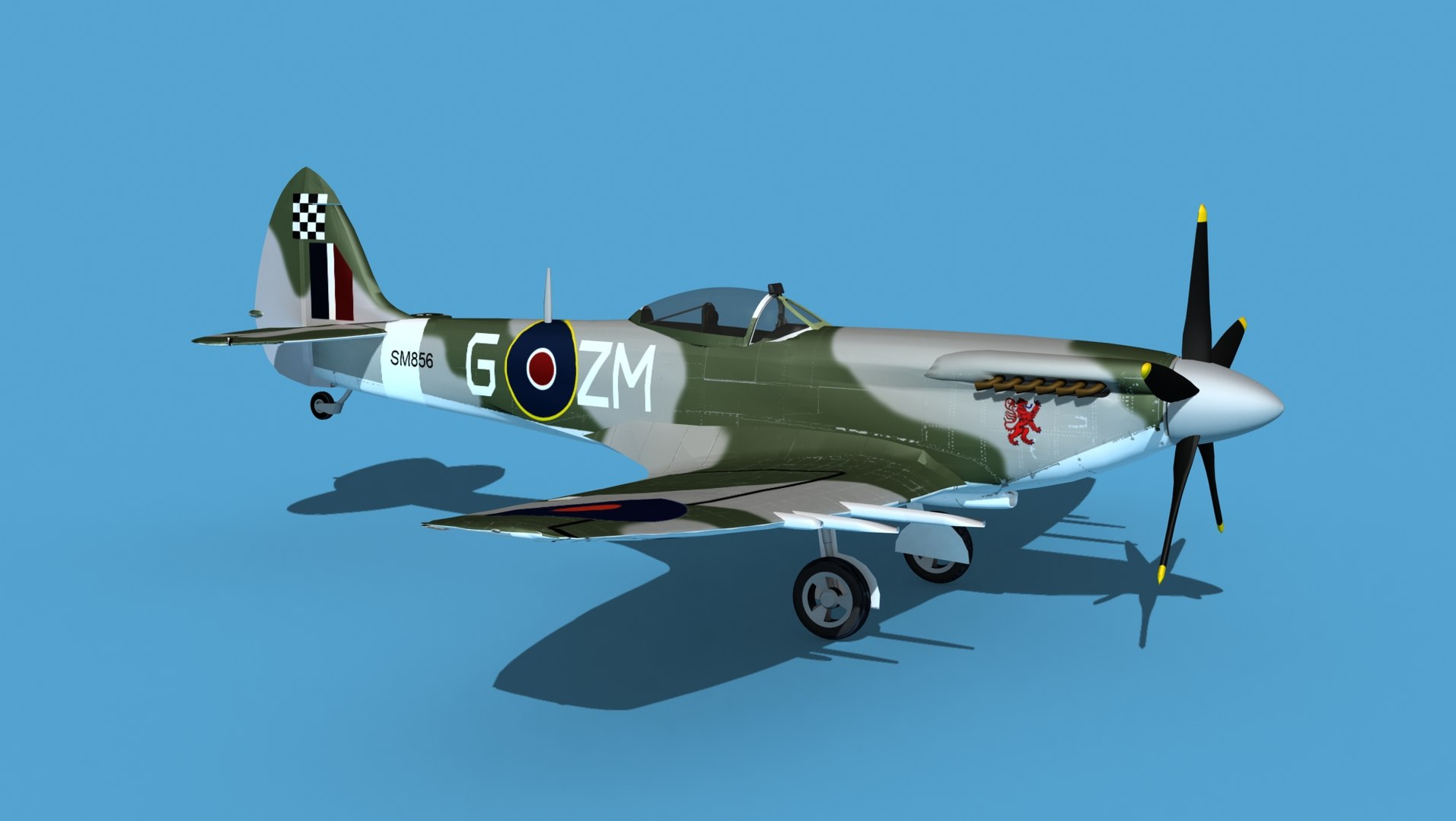 Supermarine Spitfire Mk XVIII V02 3D Model - TurboSquid 1925709