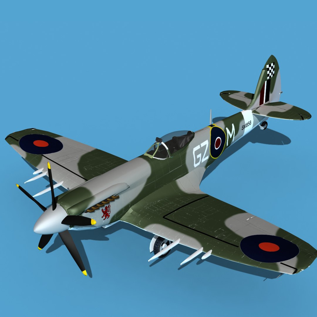 Supermarine Spitfire Mk XVIII V02 3D Model - TurboSquid 1925709