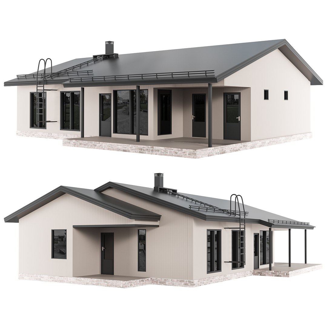 3D Model Home Design 22 For Exterior - TurboSquid 2395851