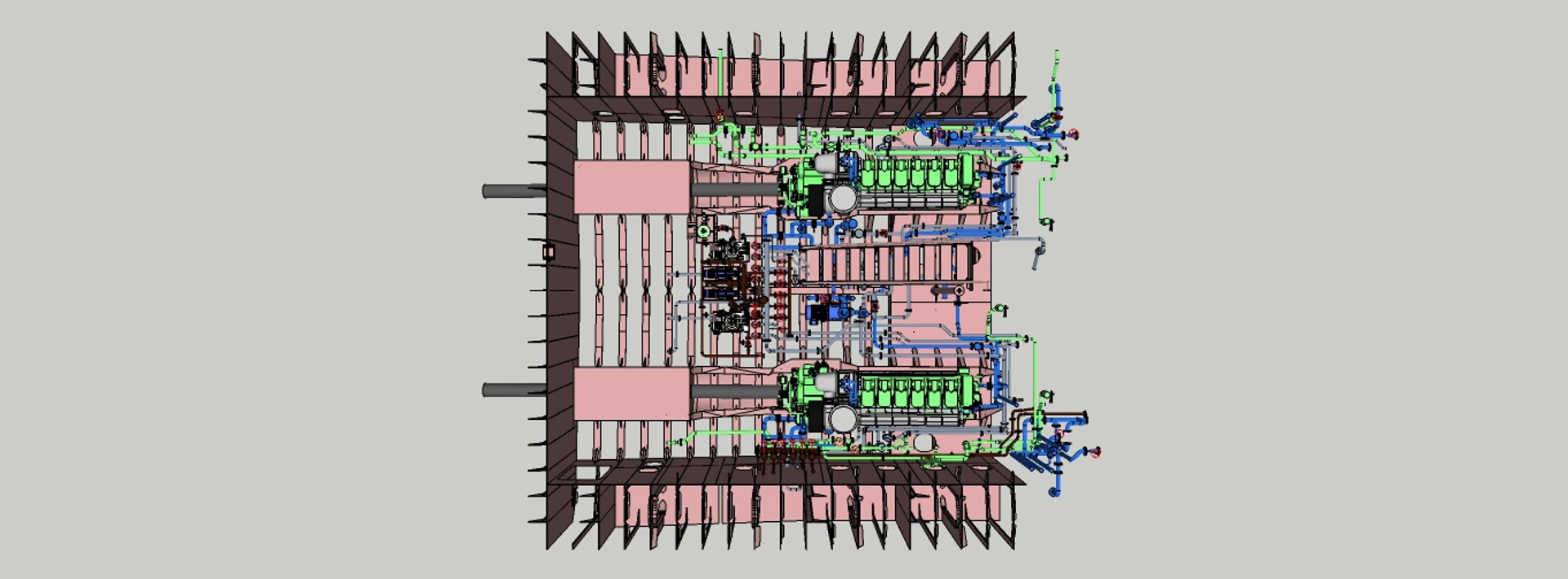 3D Ship Engine Room Structure - TurboSquid 1466832