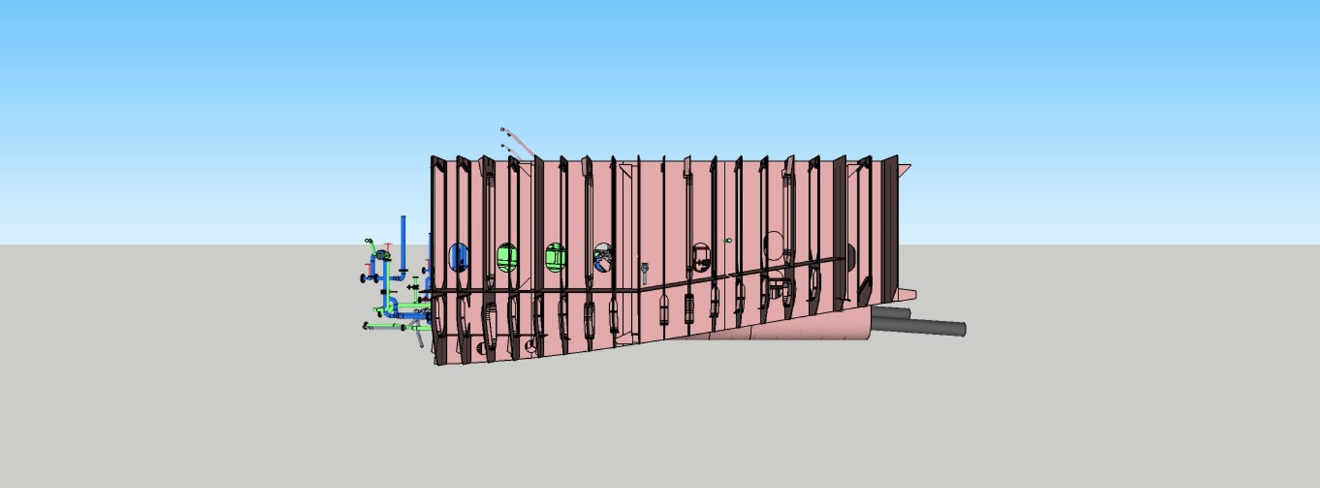 3D Ship Engine Room Structure - TurboSquid 1466832