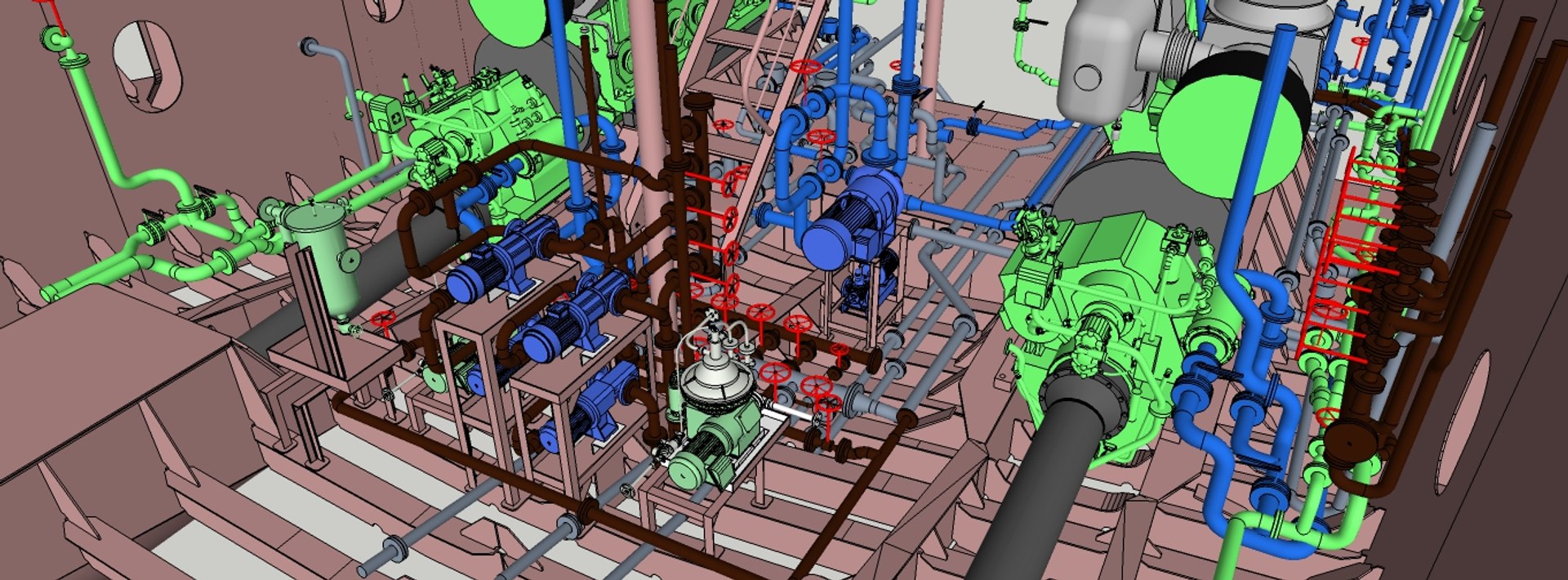 3D Ship Engine Room Structure - TurboSquid 1466832