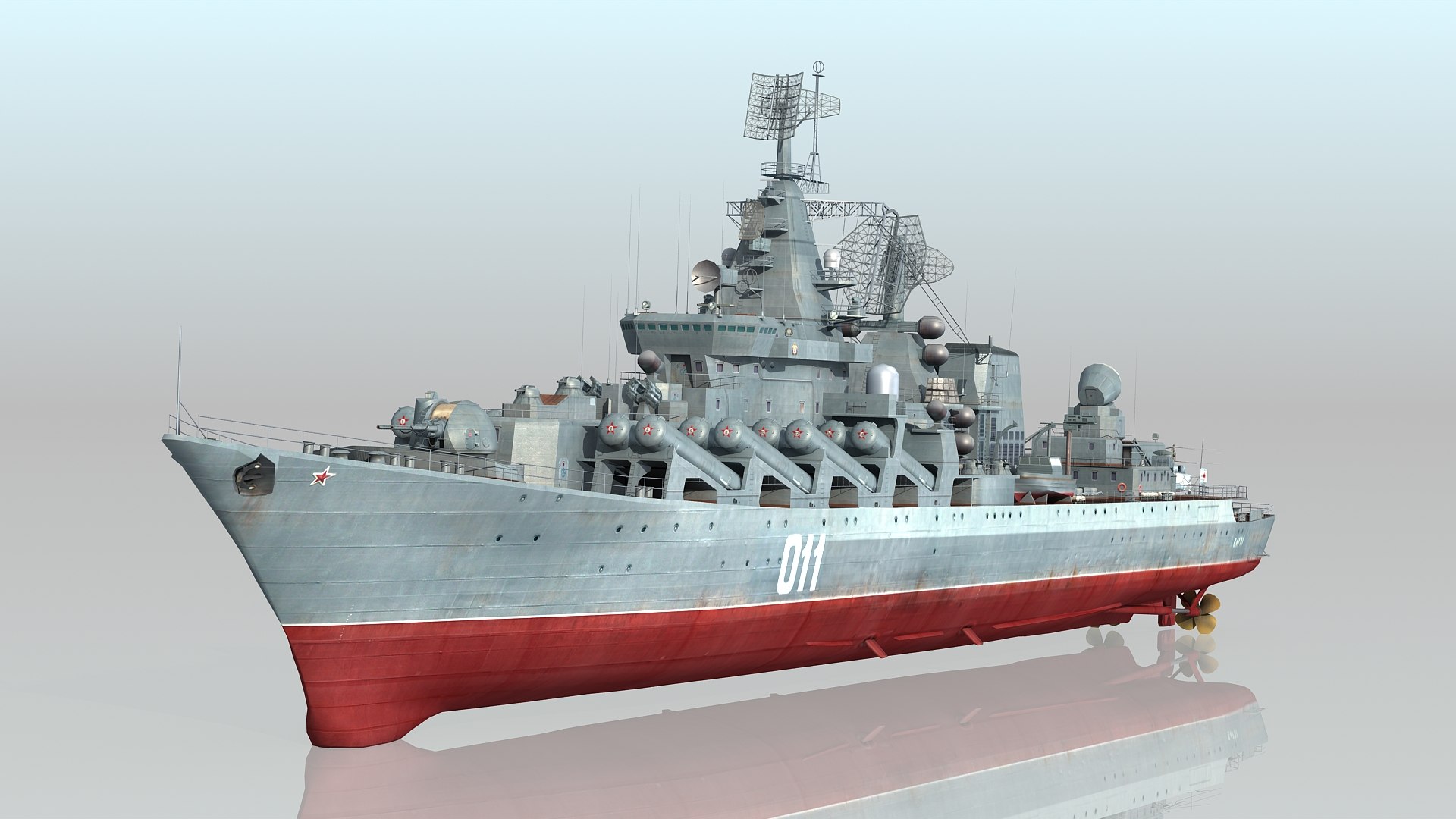 Cruiser Slava Class Varyag 011 3D model - TurboSquid 1886718