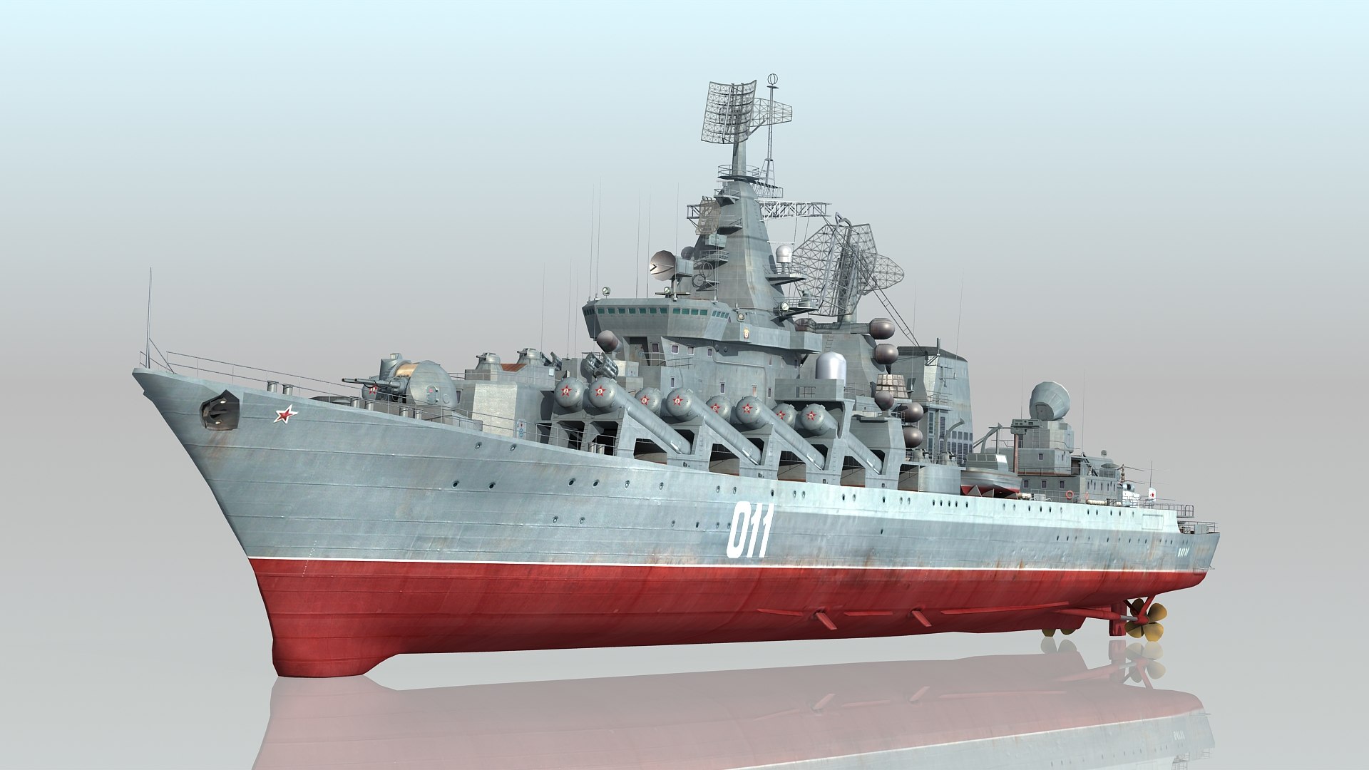 Cruiser Slava Class Varyag 011 3D model - TurboSquid 1886718