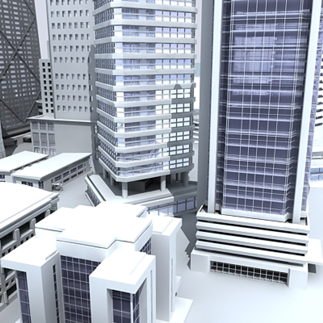 Commercial Buildings 3d Model