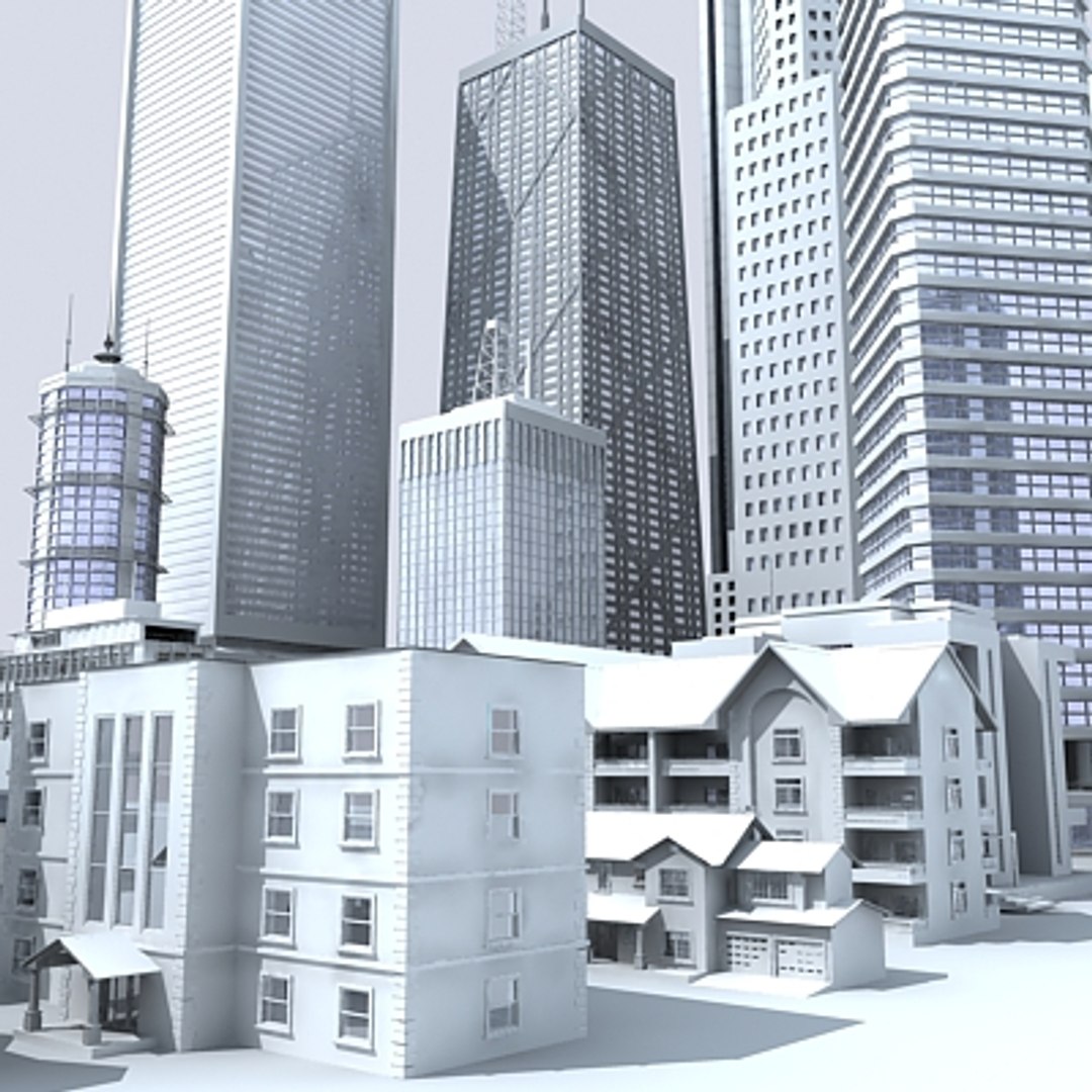 Commercial Buildings 3d Model