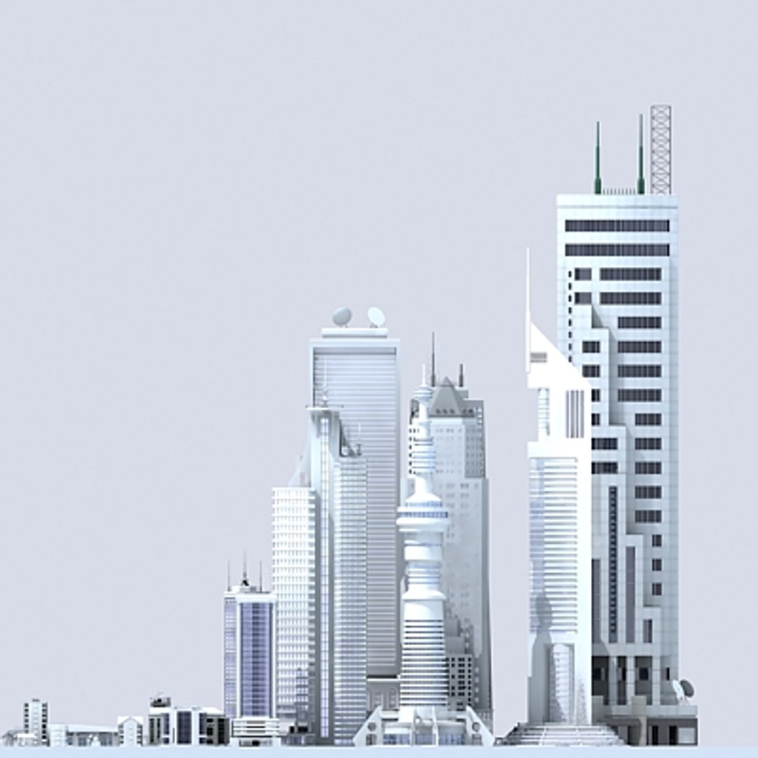 Commercial Buildings 3d Model