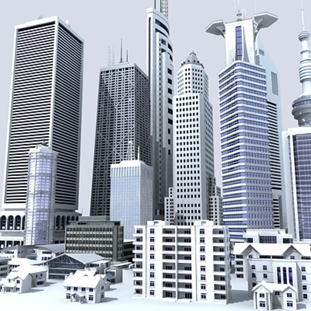 Commercial Buildings 3d Model