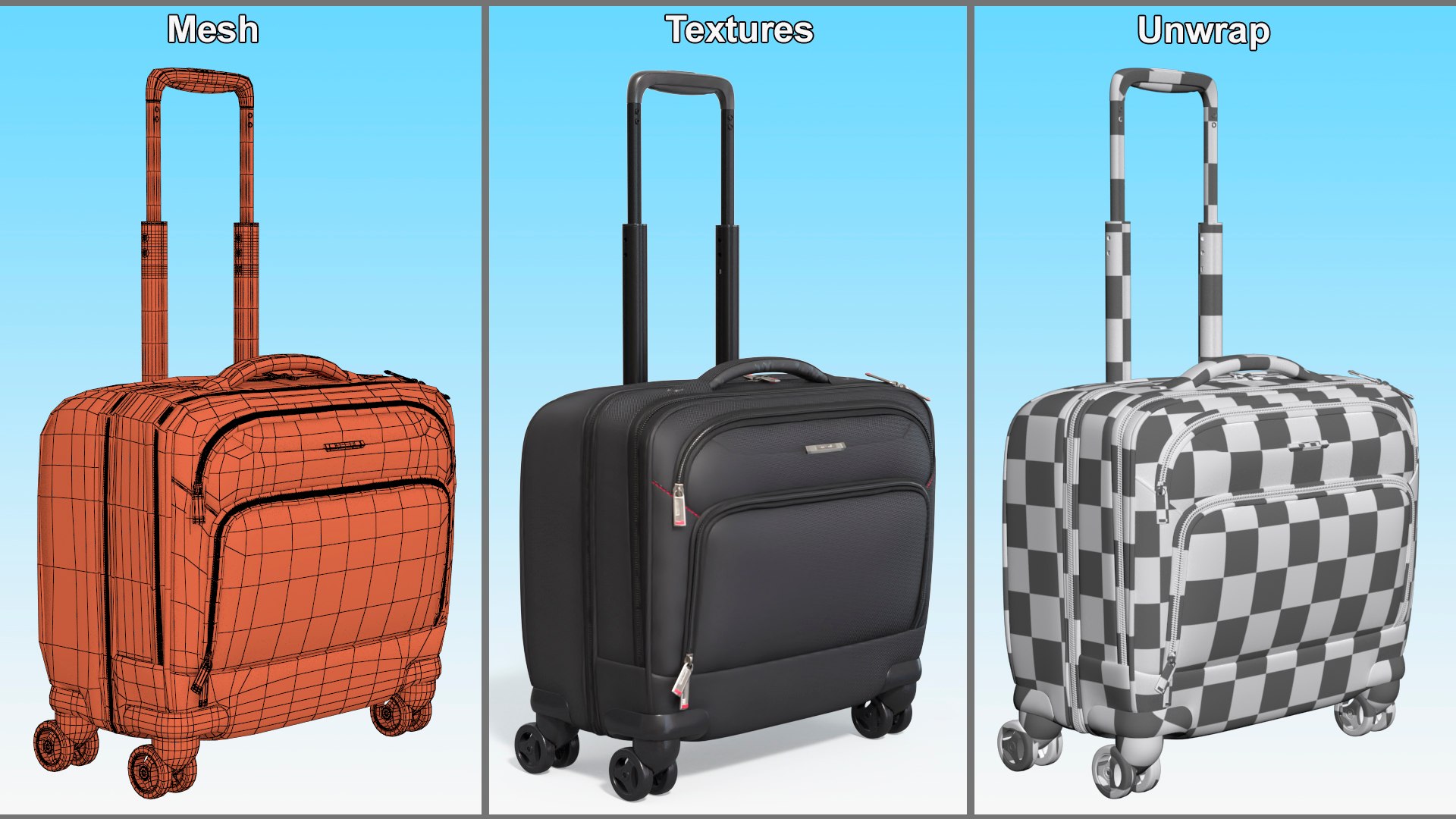 3D Spinner Business Laptop Bag Black - TurboSquid 2232757