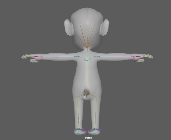 Cartoon Monkey Rig 3D model - TurboSquid 1971708