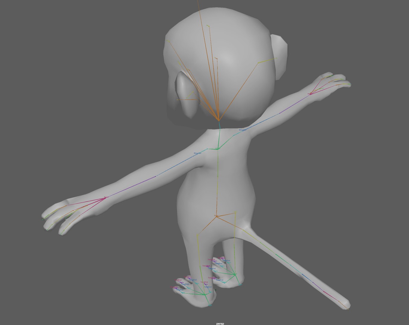 Cartoon Monkey Rig 3D Model - TurboSquid 1971708