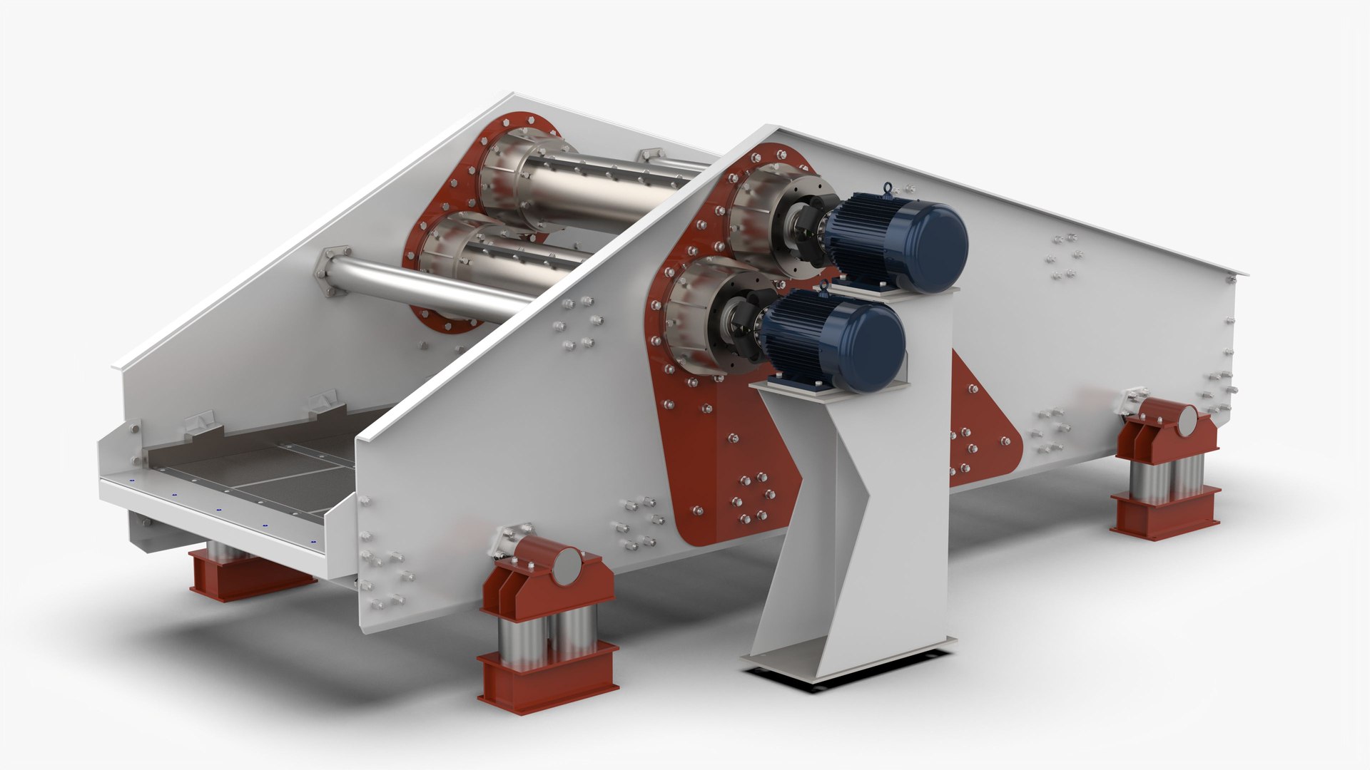 ZK1548 Linear Vibrating Screen 3D Model - TurboSquid 2020646