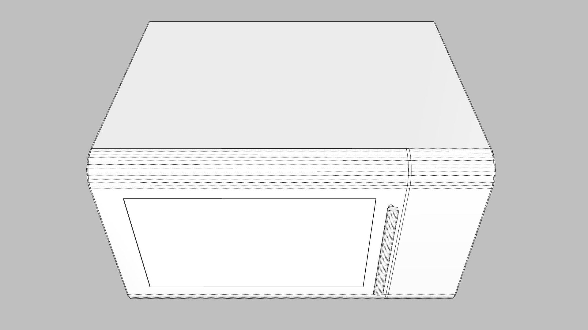 Door Microwave Open 3d Model