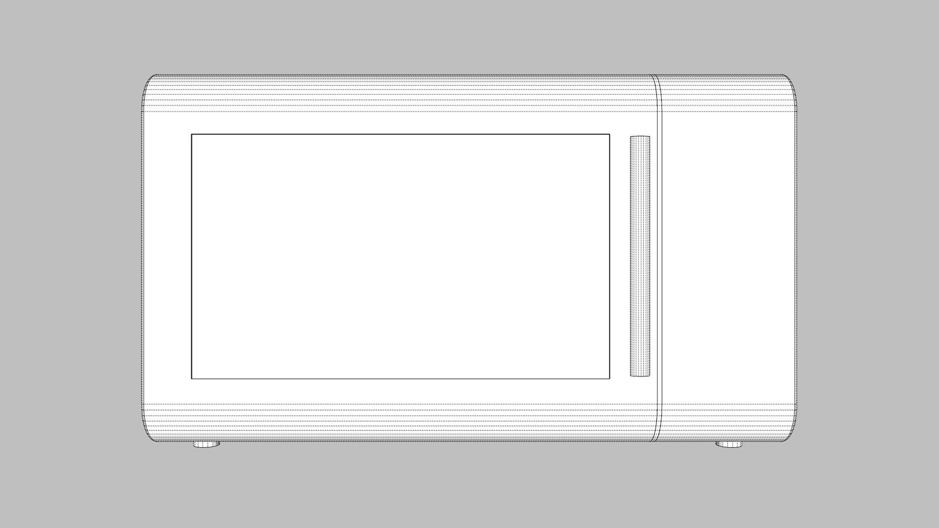 Door Microwave Open 3d Model