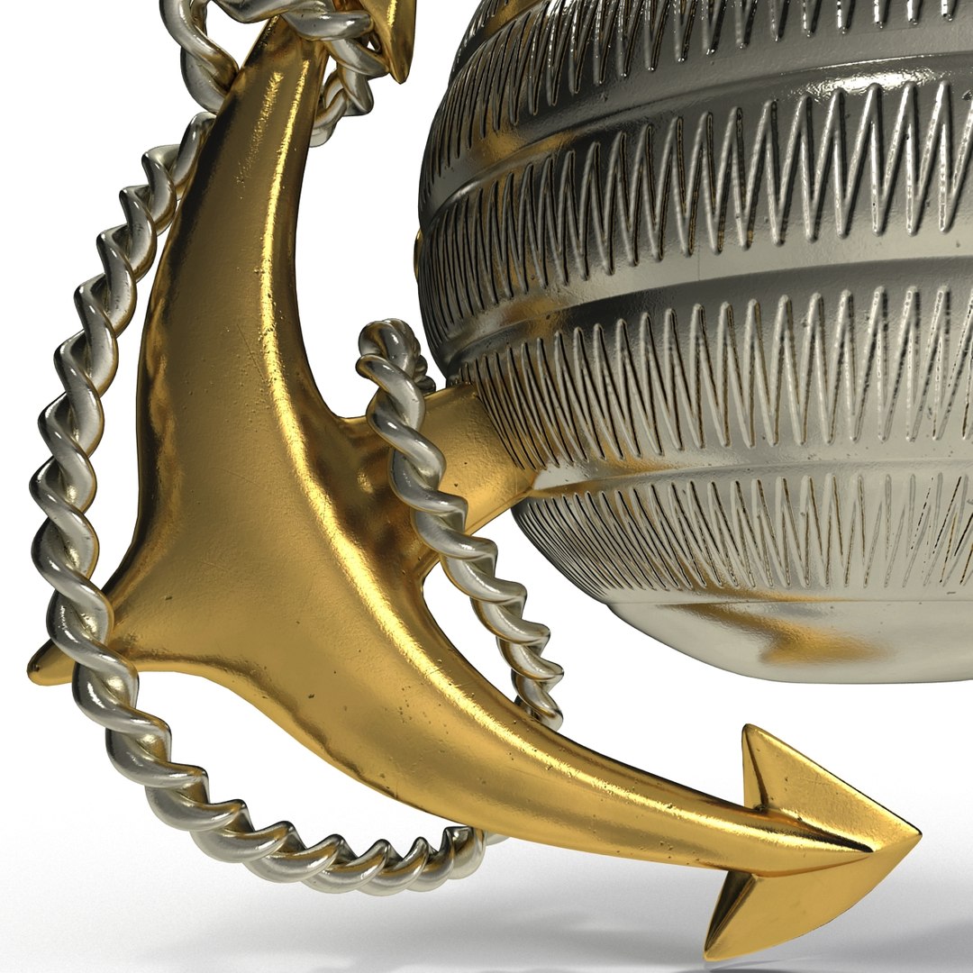 usmc emblem 3d model