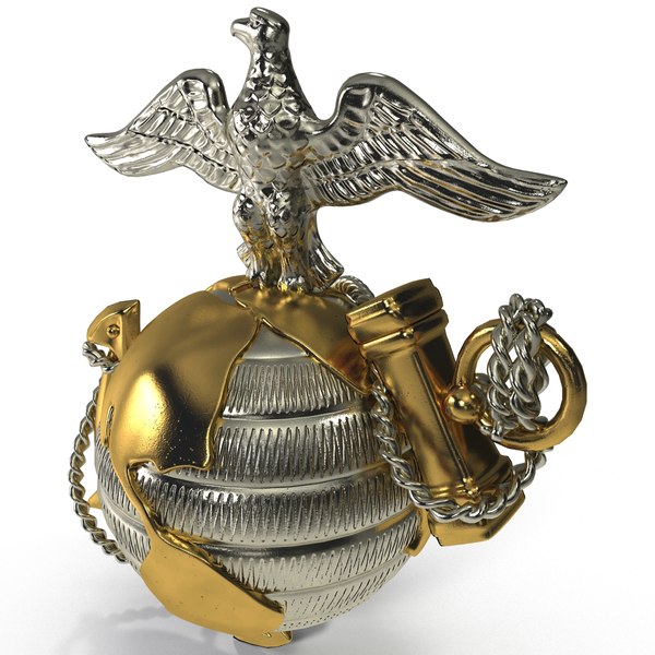 usmc emblem 3d model