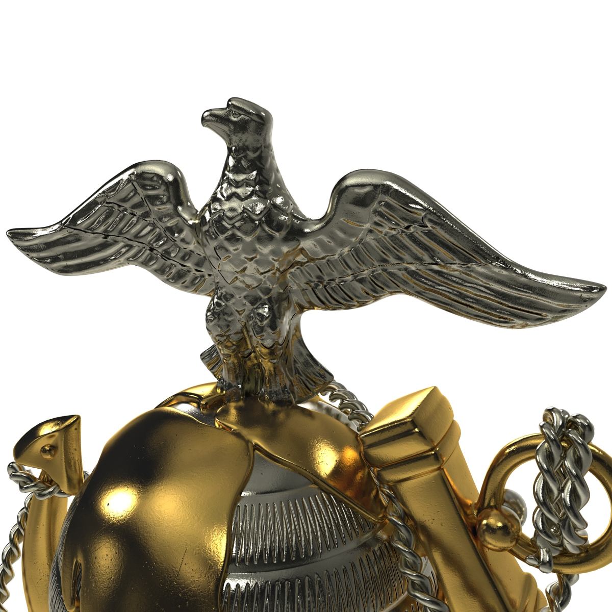 usmc emblem 3d model