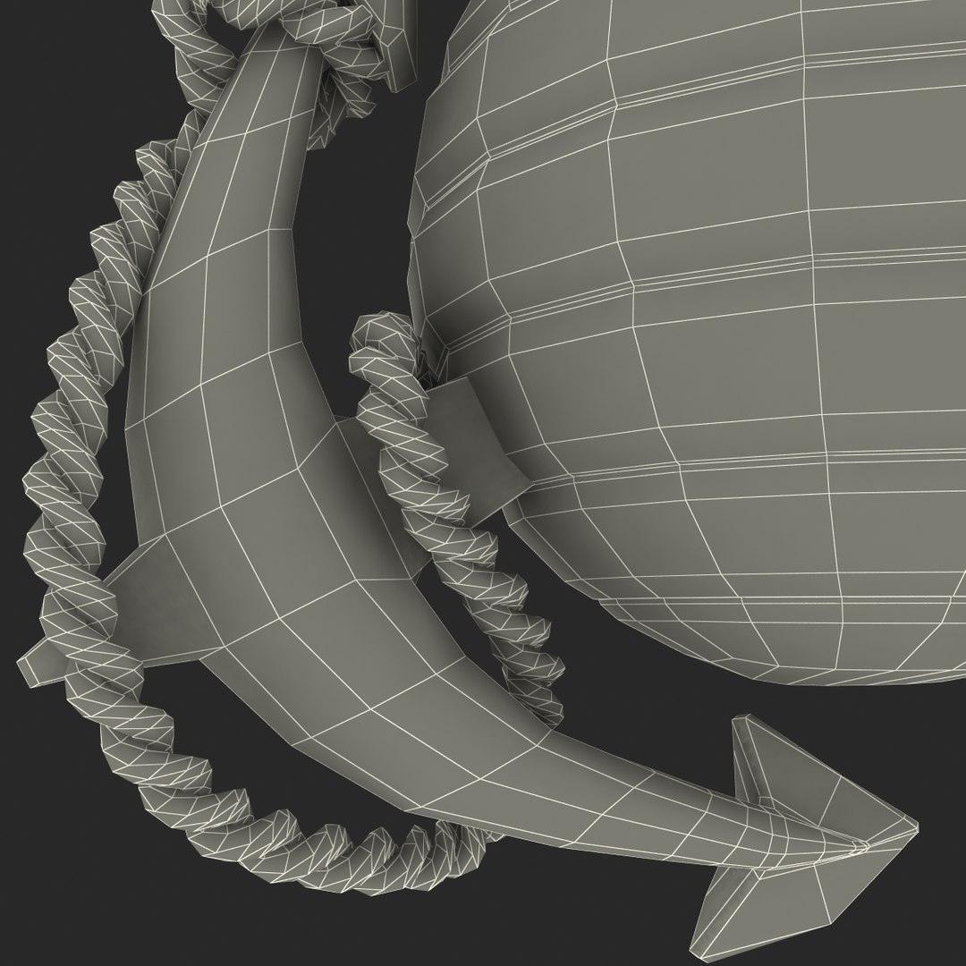 usmc emblem 3d model