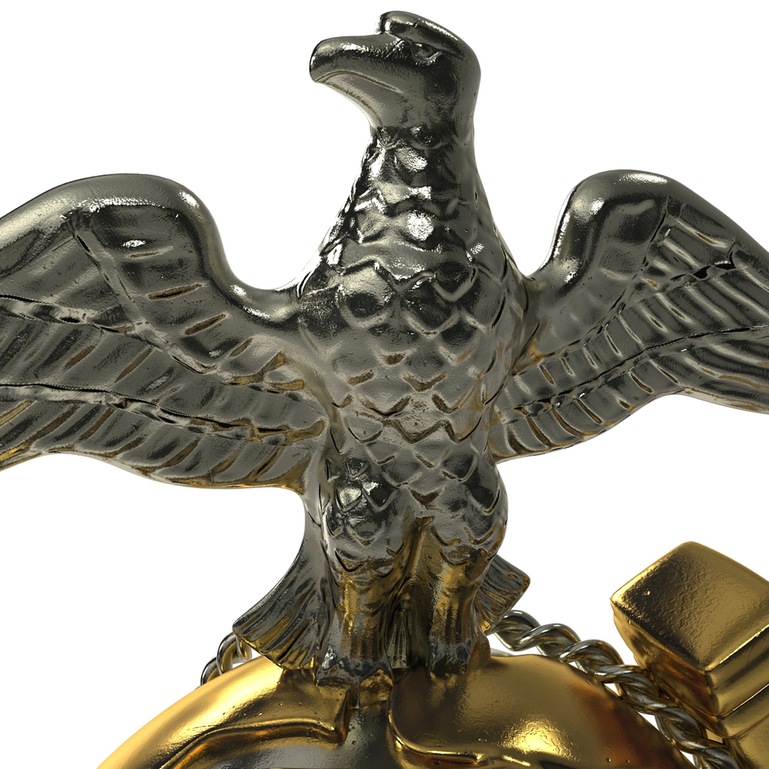 usmc emblem 3d model