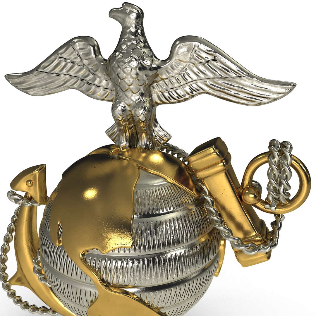 usmc emblem 3d model
