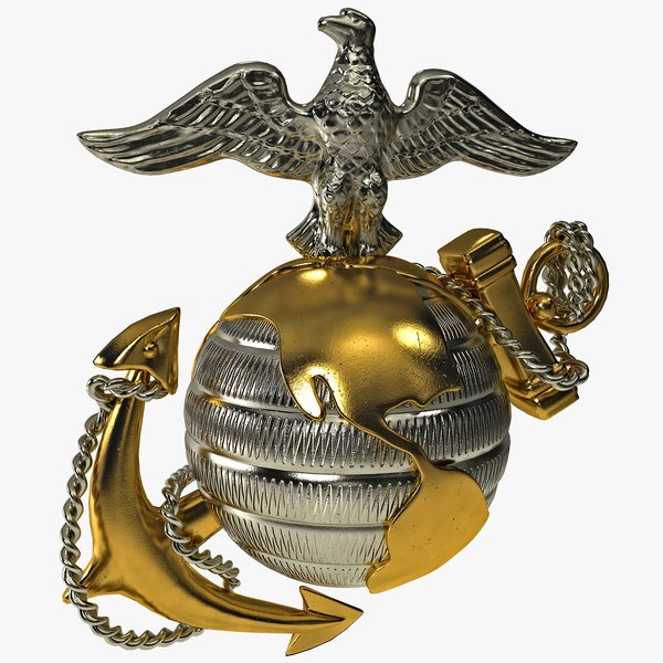 usmc emblem 3d model