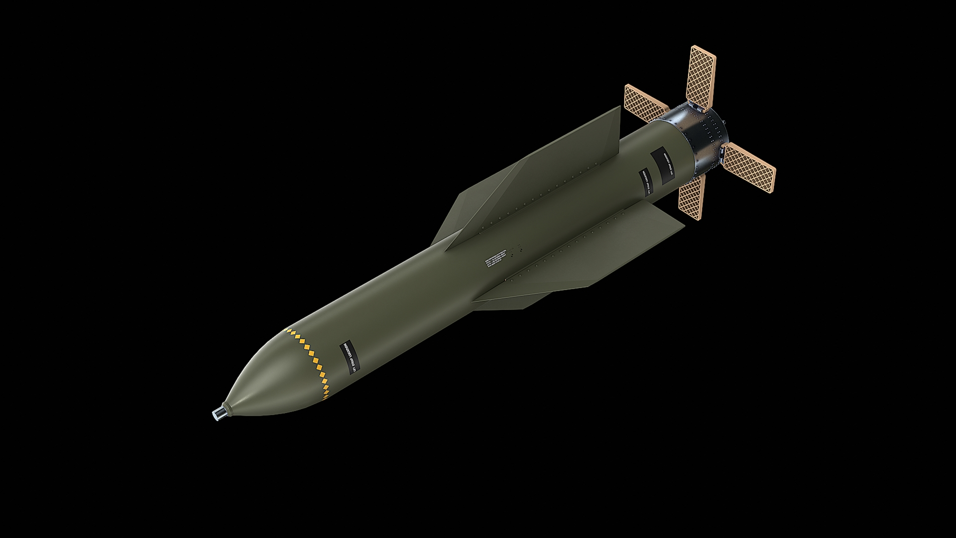 GBU-57 Bunker Buster Bomb 3D Model - TurboSquid 2422857