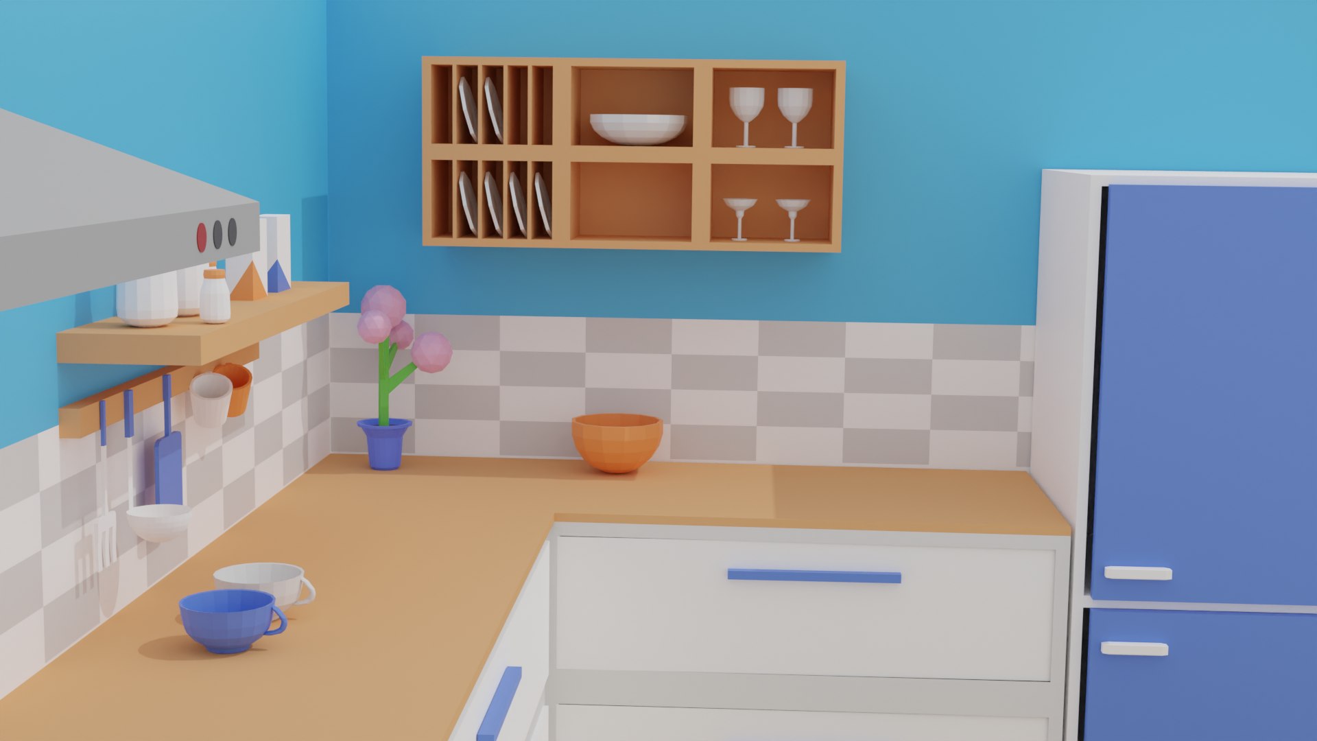 Lowpoly Cartoon KitchenPack 3D 3D Model - TurboSquid 1902271