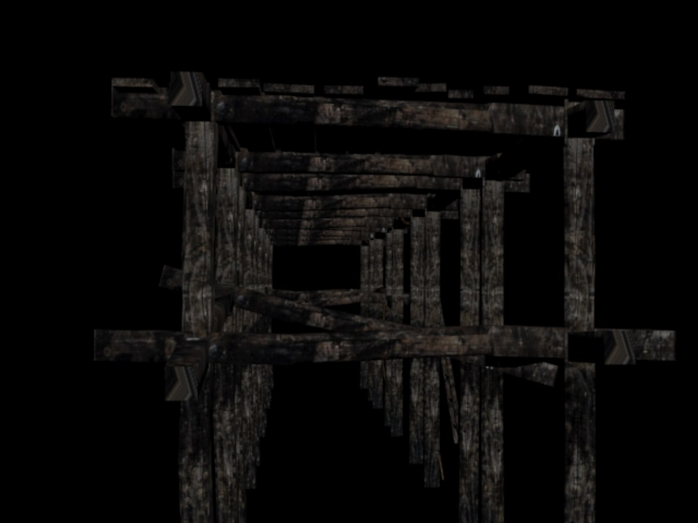 3d Wooden Catwalk Wood