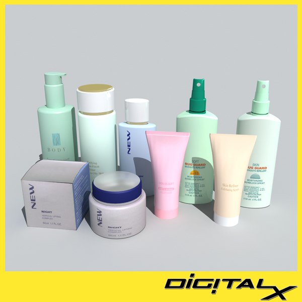 make-up testers 3d model