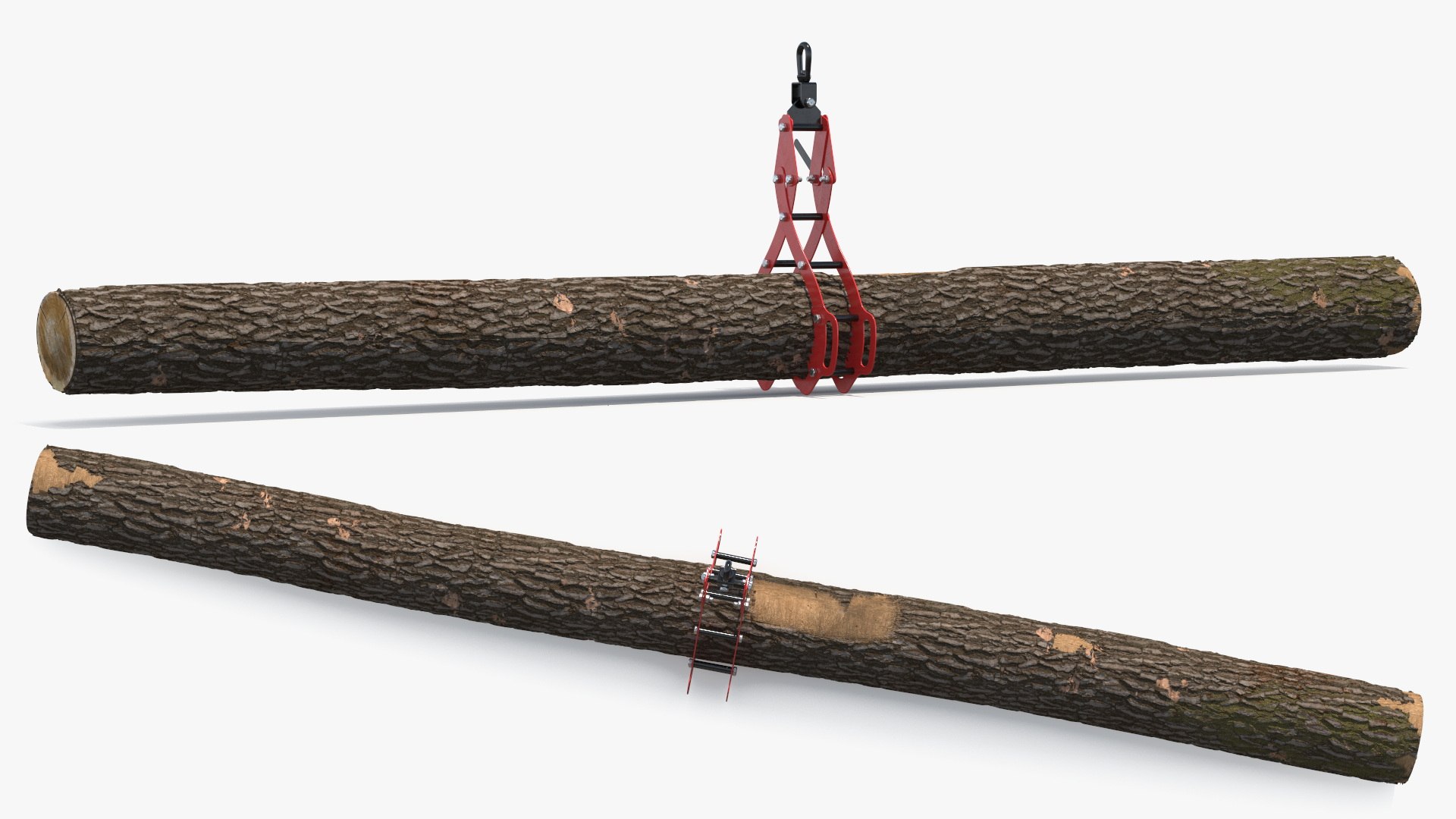 Timber Lifting Tongs With Log Model - TurboSquid 2424565