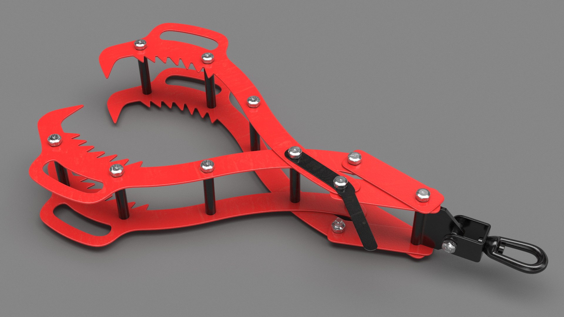 Timber Lifting Tongs With Log Model - TurboSquid 2424565