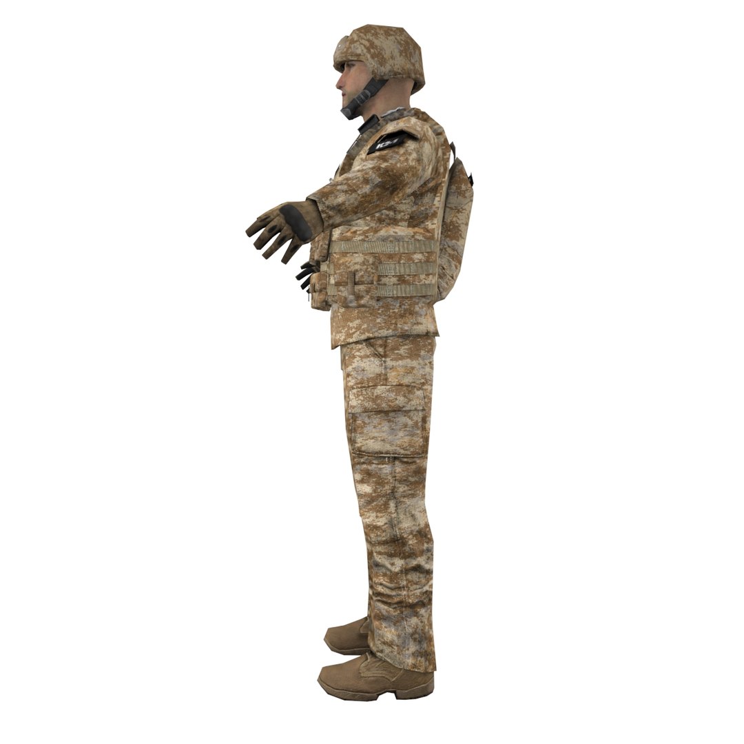 Human Military 3d Model