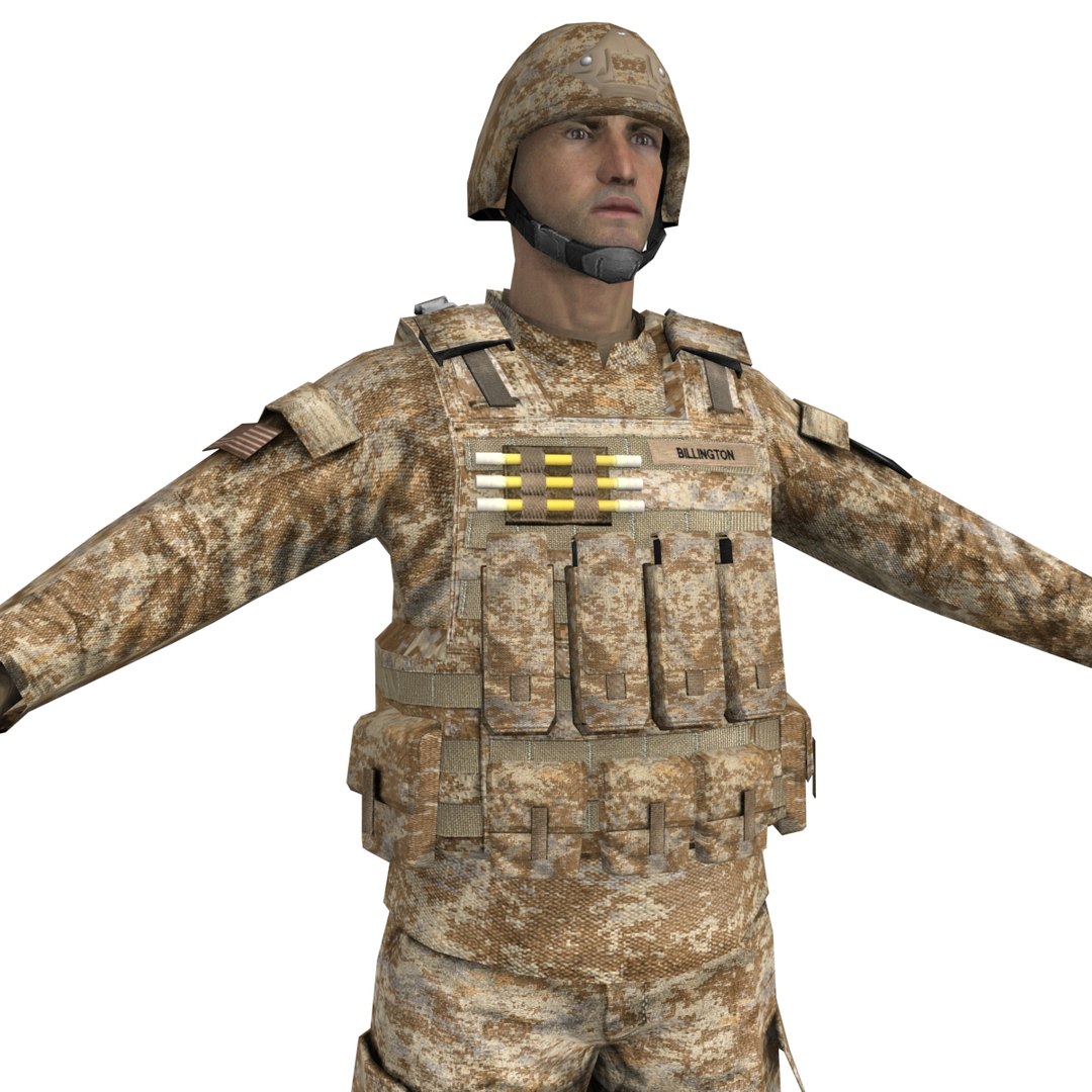 Human Military 3d Model