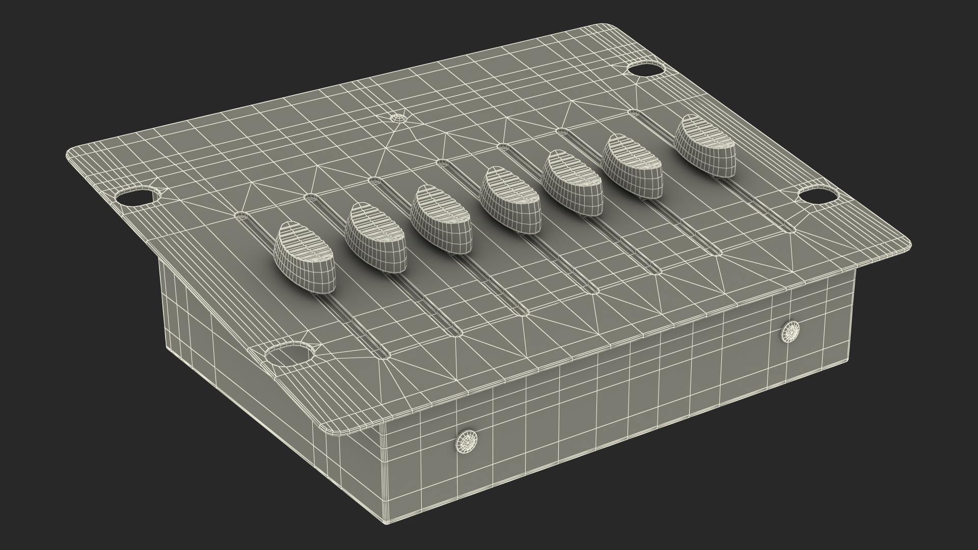 Six Channel Simple Dmx-10 Controller 3D - TurboSquid 1985969