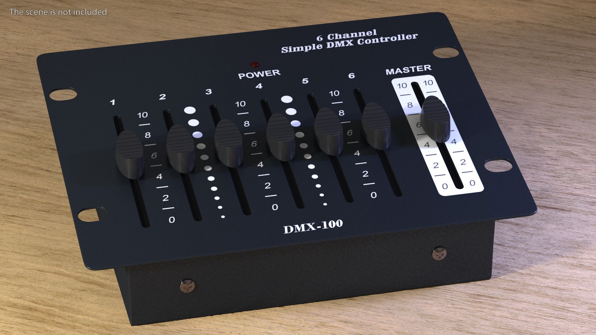 Six Channel Simple Dmx-10 Controller 3D - TurboSquid 1985969