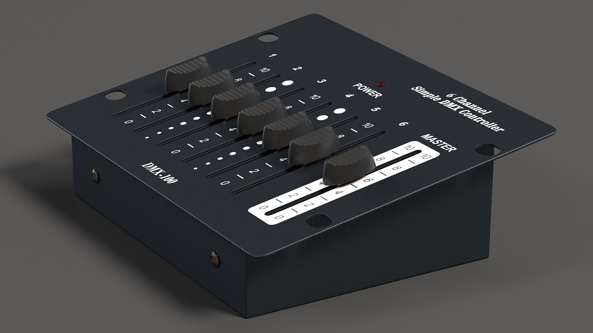 Six Channel Simple Dmx-10 Controller 3D - TurboSquid 1985969