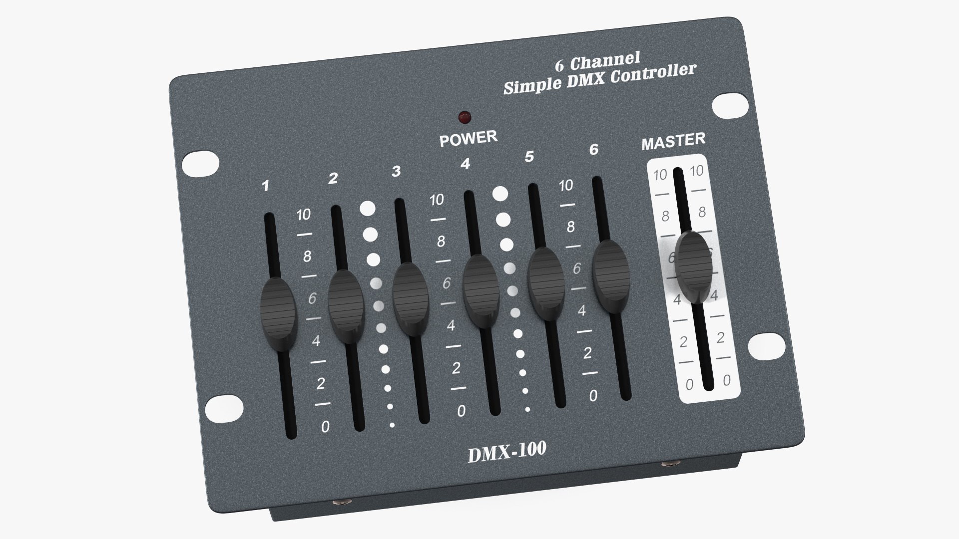 Six Channel Simple Dmx-10 Controller 3D - TurboSquid 1985969