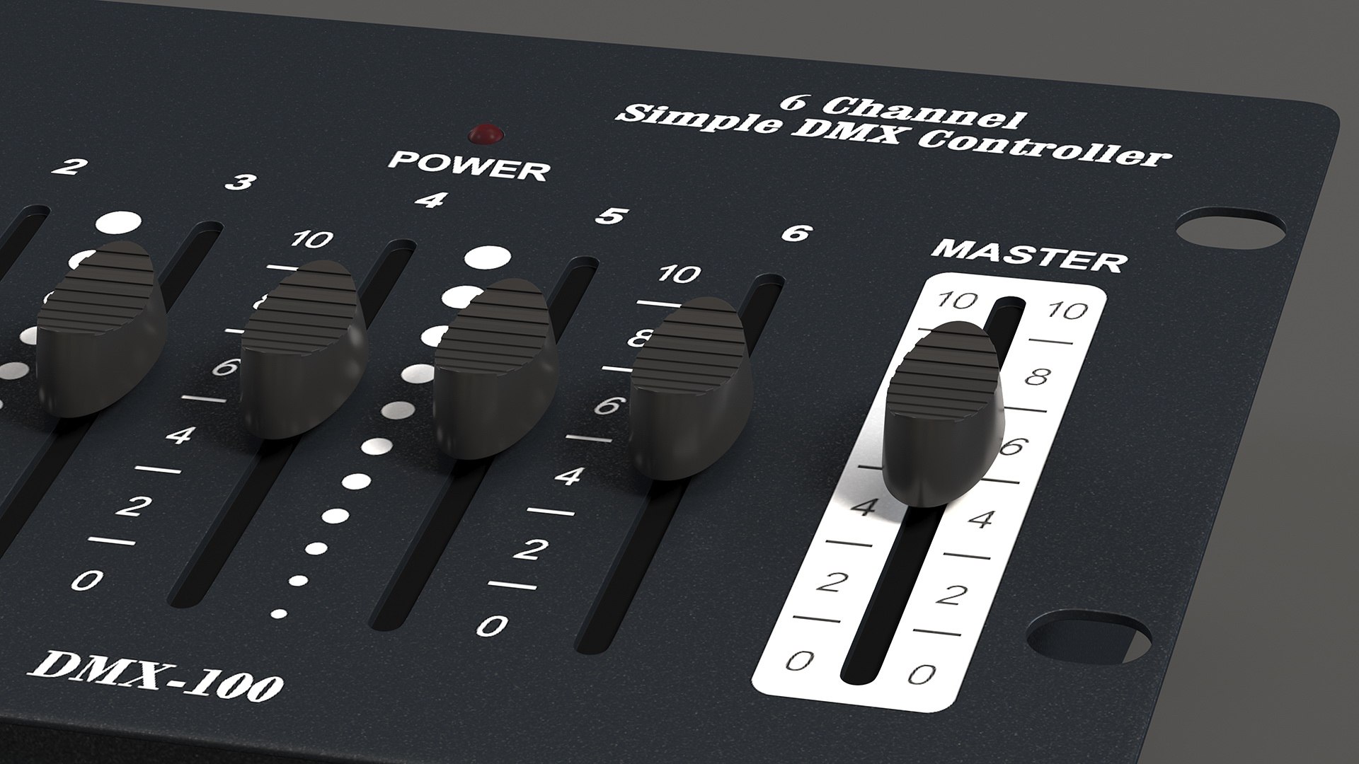 Six Channel Simple Dmx-10 Controller 3D - TurboSquid 1985969