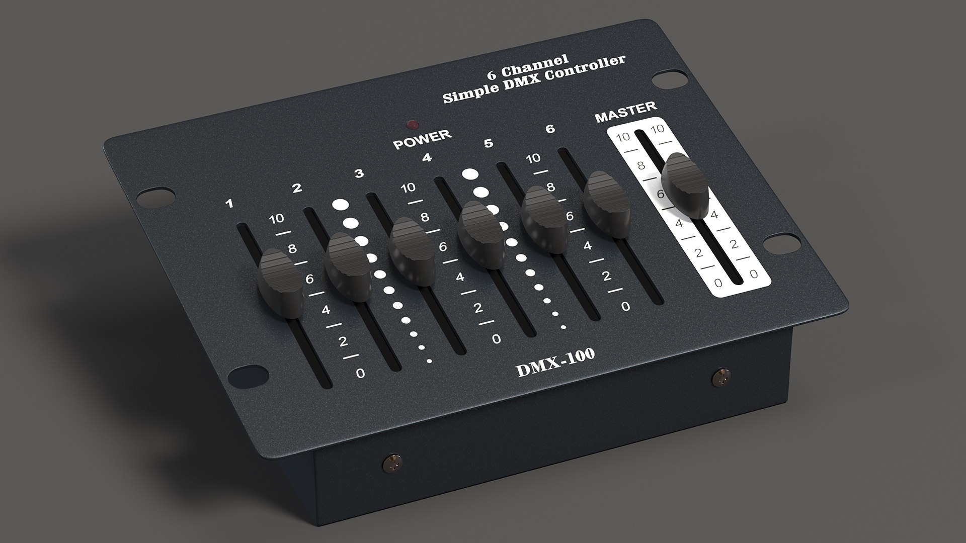 Six Channel Simple Dmx-10 Controller 3D - TurboSquid 1985969